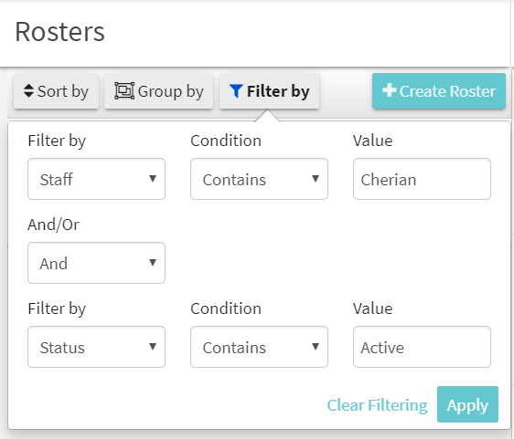 How Do I Sort, Group & Filter The Data Shown To Me In The Rosters ...