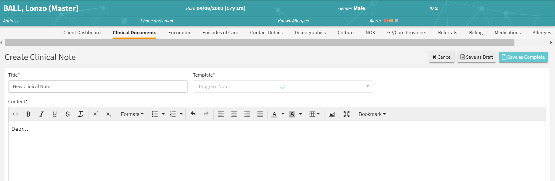 How Do I Create A New Clinical Document? – Global Health