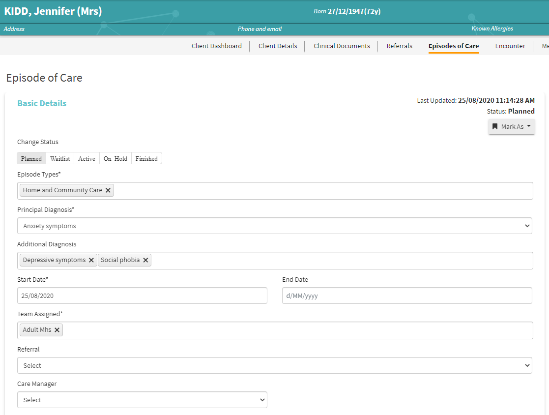 How Do I Add A New Episode Of Care? – Global Health
